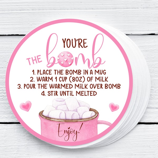 Hot Cocoa Bomb Tags - Etsy