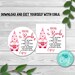 Editable Valentine Gnome Hot Cocoa Bomb Tags Gnome Valentine's Day Gift ...