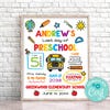 Editable First Day of Pre-k Sign, Rainbow First Day of School Sign ...