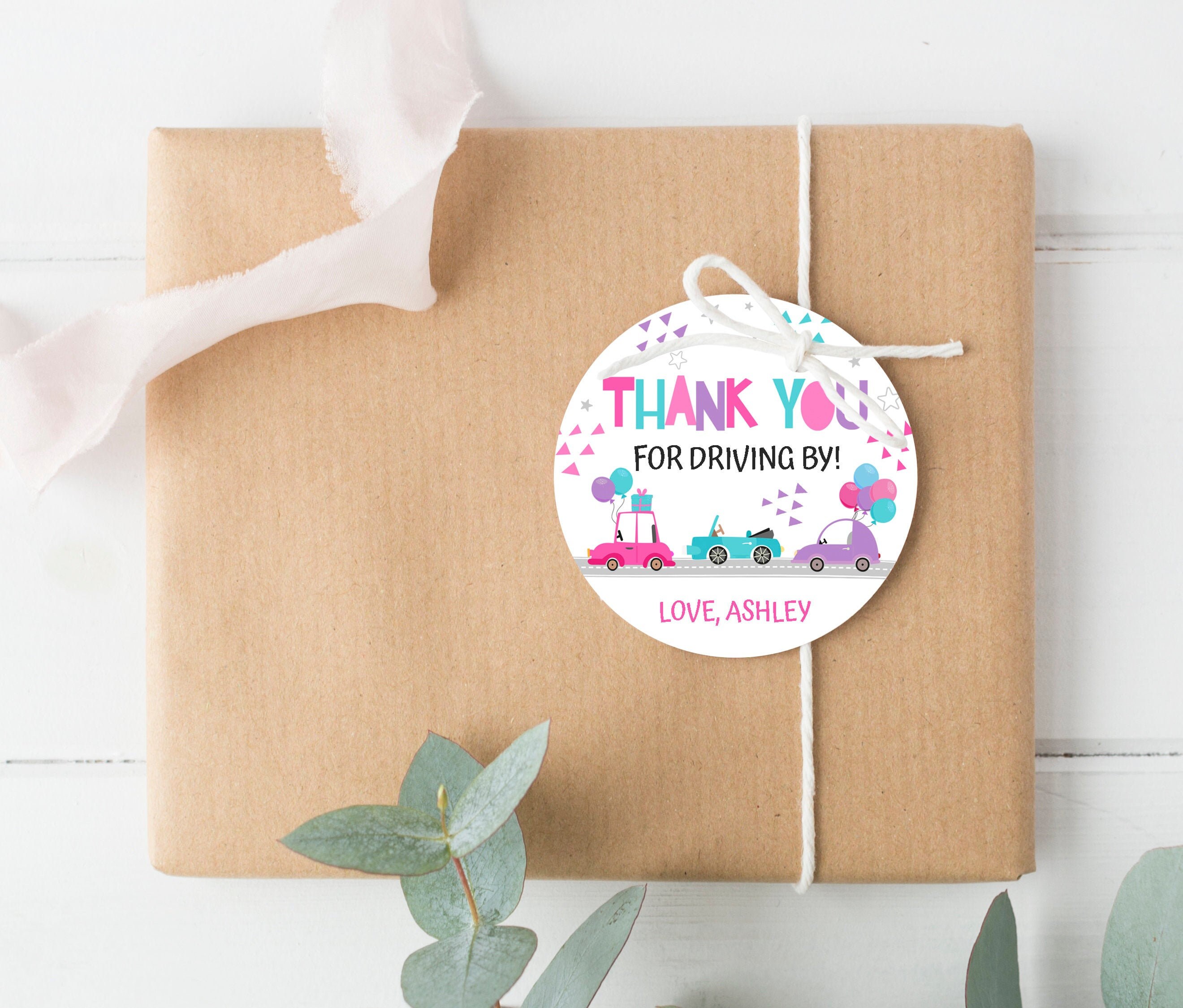 EDITABLE Quarantine Favor Tag Printable Drive by Birthday | Etsy
