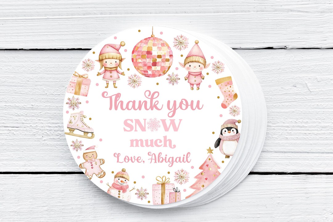 EDITABLE Winter Wonderland Birthday Favor Tag Winter Onederland ...
