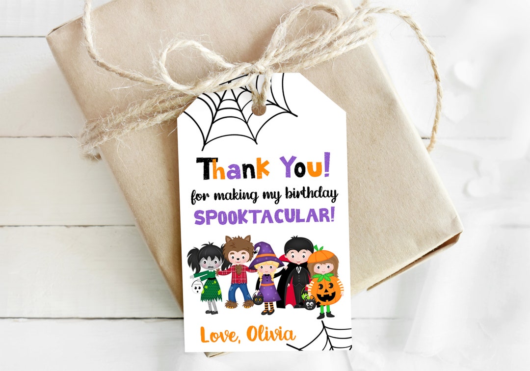 EDITABLE Halloween Treat Tags, Halloween Witch Gift Tags, Halloween ...