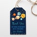 EDITABLE Space Birthday Favor Tags Galaxy Planets Outer Space Tag Outer ...