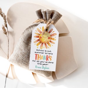 Editable Teacher Appreciation Gift Tag End of School Year Teacher Tag ...