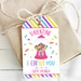 EDITABLE Bubble Gum Valentine's Day Gift Tag Valentine I Chews You ...