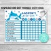 Editable Shark Reward Chart for Kids, Shark Routine Chart, Shark Kids ...
