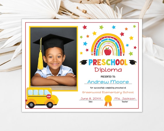 Certificado De Graduación De Pre Kínder