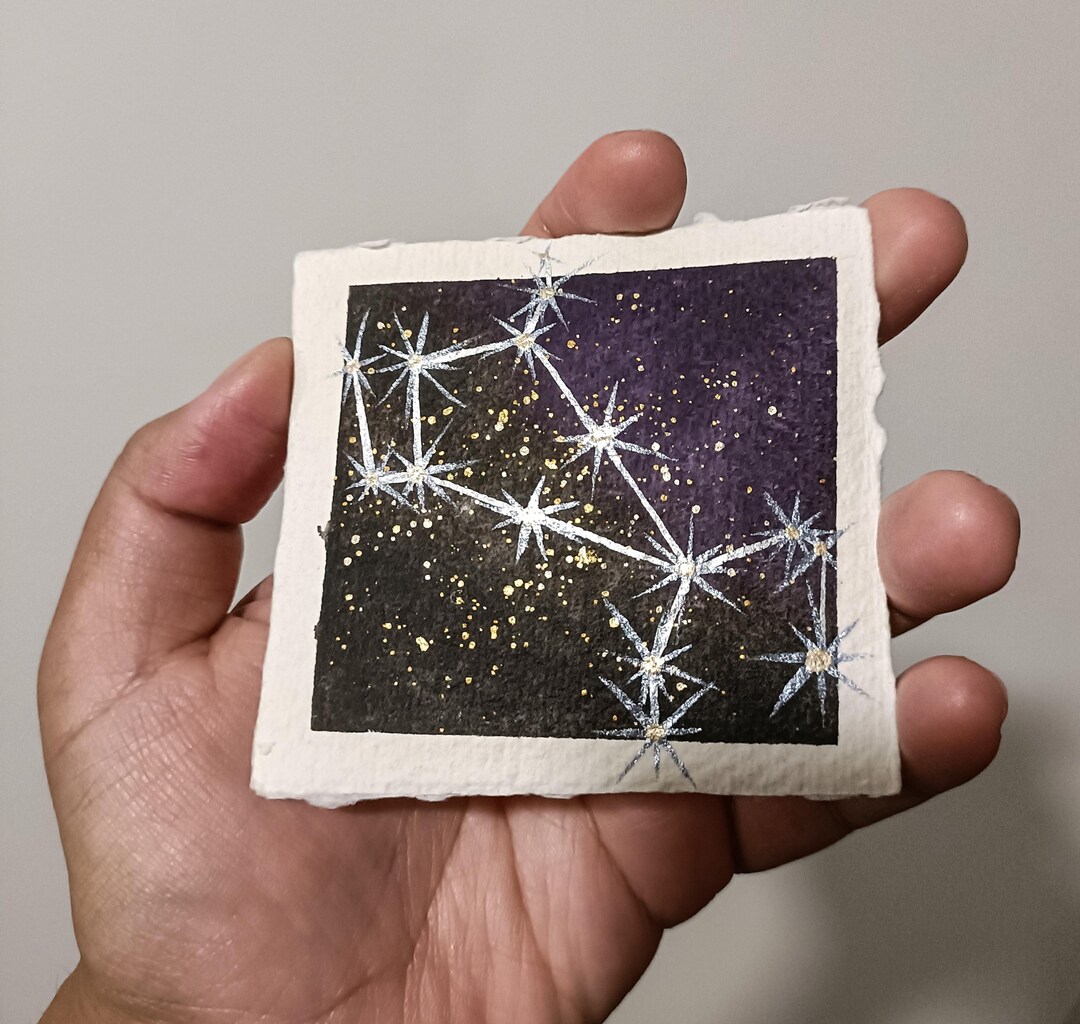 Original Watercolour Painting Boötes Constellation Watercolor Painting ...
