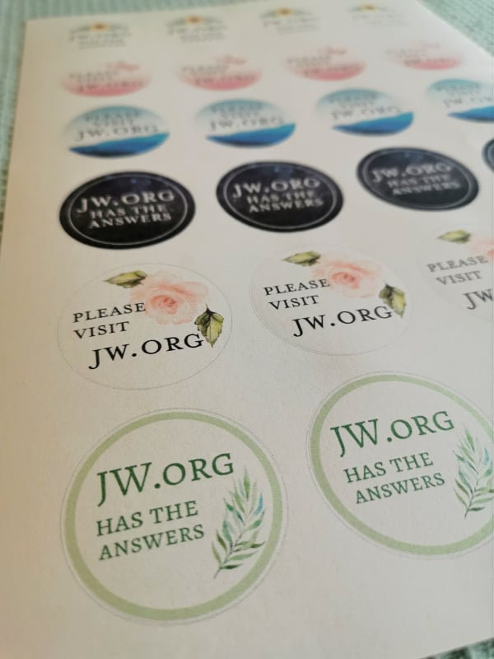 JW Stickers Website 3 Sheets - Etsy UK