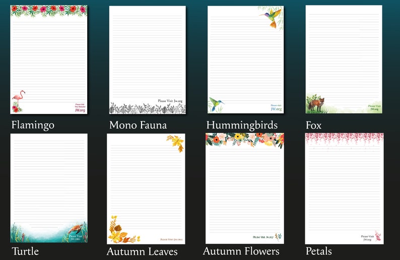 A4 JW Letter Writing Gift Set. | Etsy