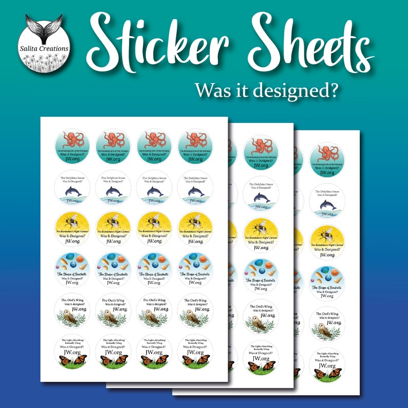JW Stickers Was It Designed 3 Sheets WID - Etsy UK