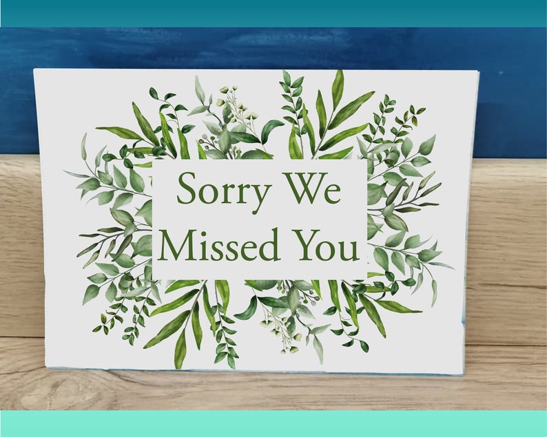 JW Set of 40 Postcards Sorry We Missed You Not at Home Pioneer - Etsy UK