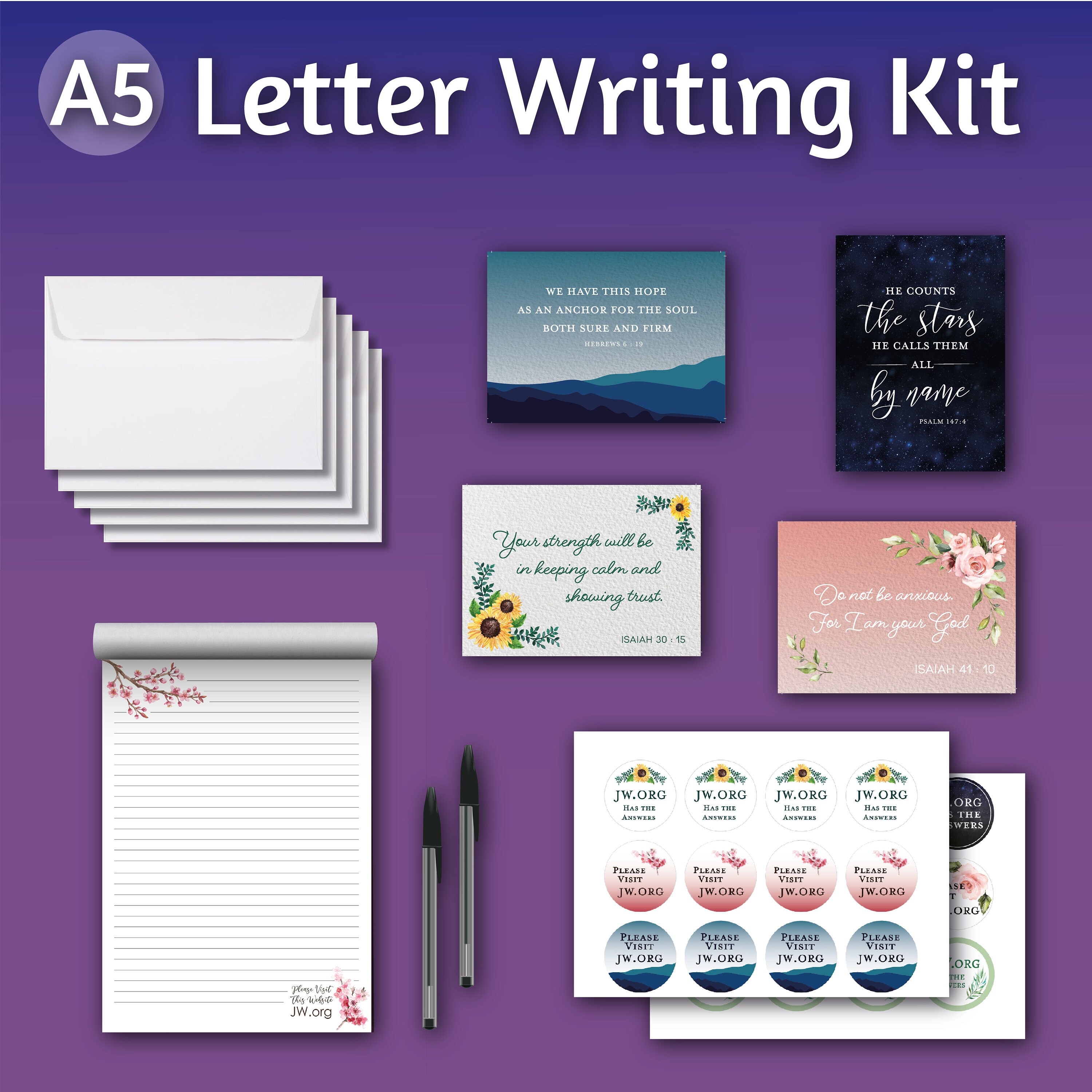 A5 JW Letter Writing Gift Set. A5 | Etsy