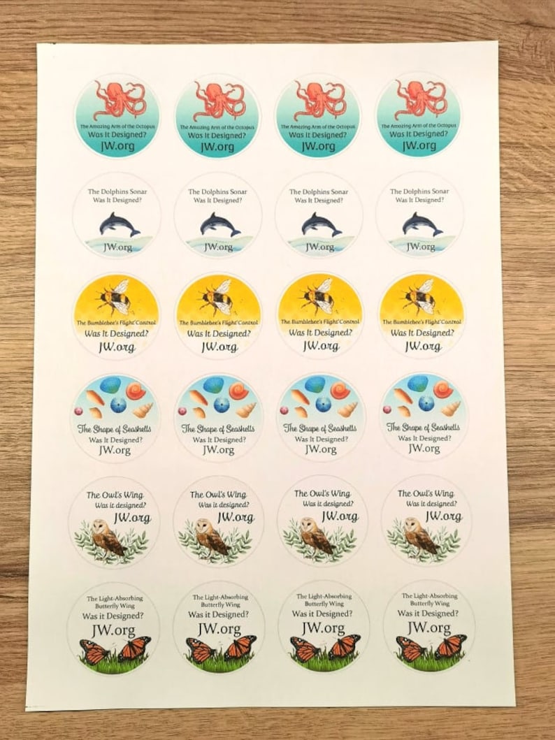 JW Stickers Was It Designed 3 Sheets WID - Etsy UK