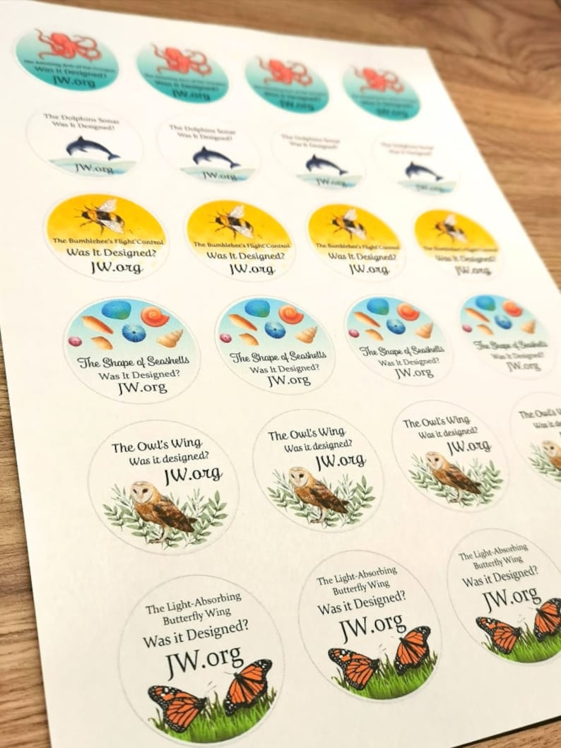 JW Stickers Was It Designed 3 Sheets WID - Etsy UK