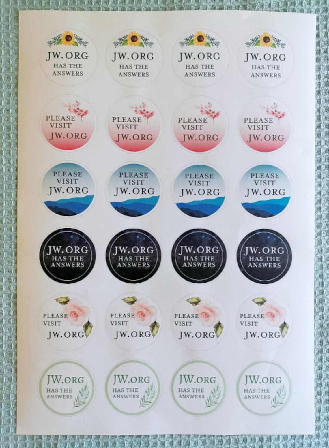 JW Stickers Website 3 Sheets - Etsy UK