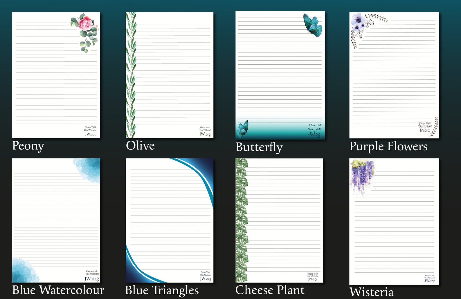 A4 JW Letter Writing Gift Set. - Etsy