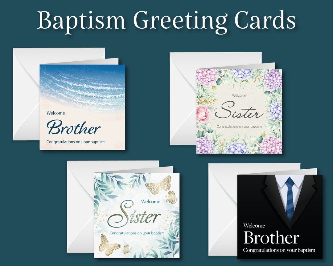 Jw Baptism Greeting Cards Congratulations on Your Baptism Brother ...