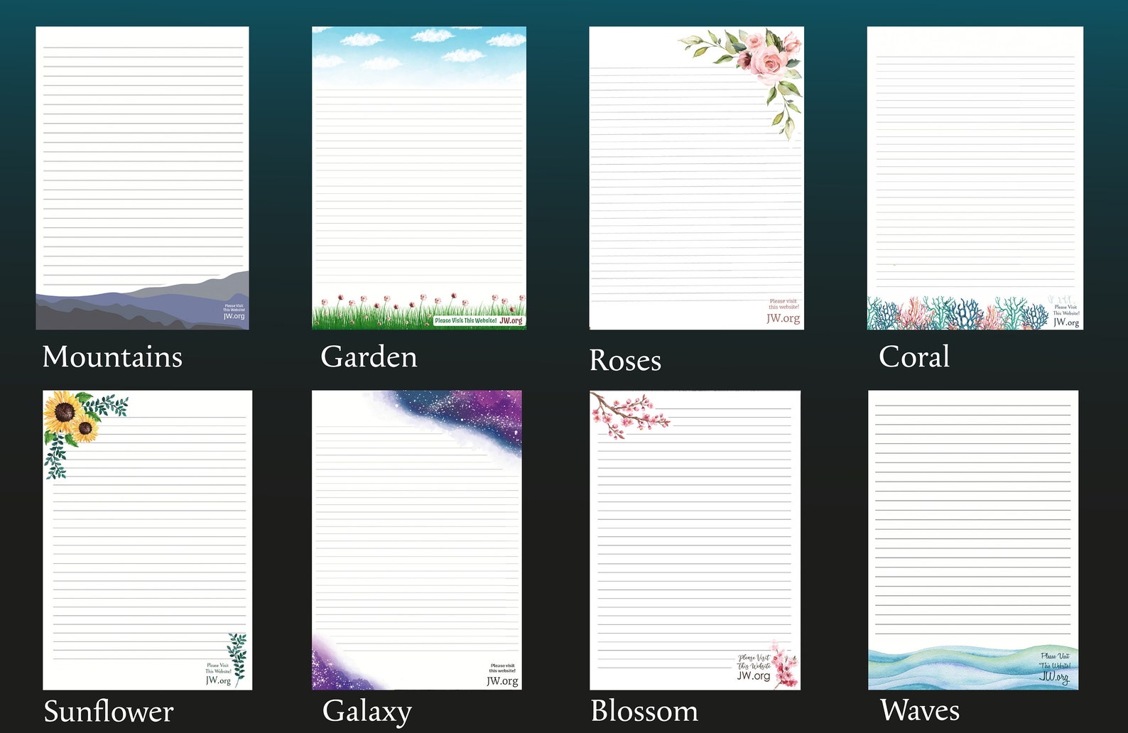 A4 JW Letter Writing Gift Set. - Etsy