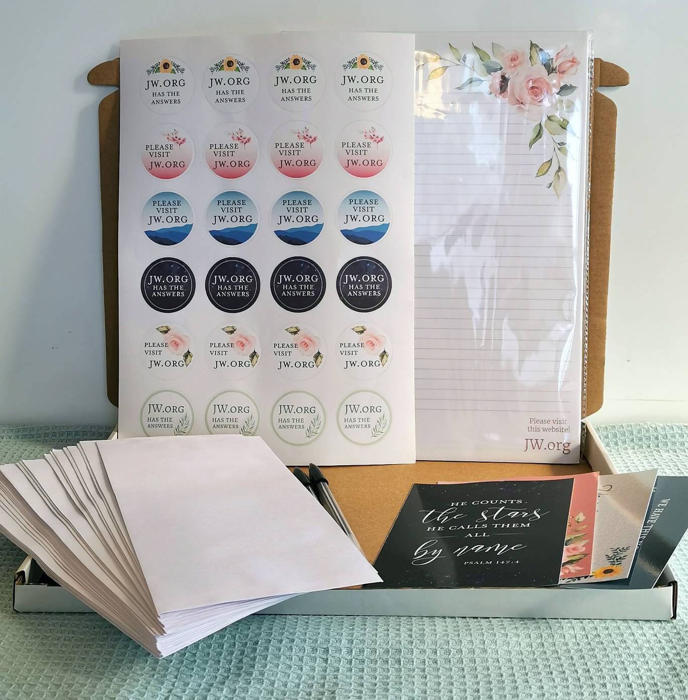 A4 JW letter writing gift set. | Etsy