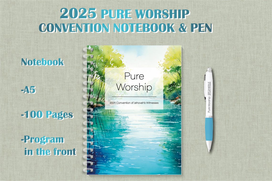 2025 Pure Worship Convention of Jehovah's Witnesses Notebook Pens ...