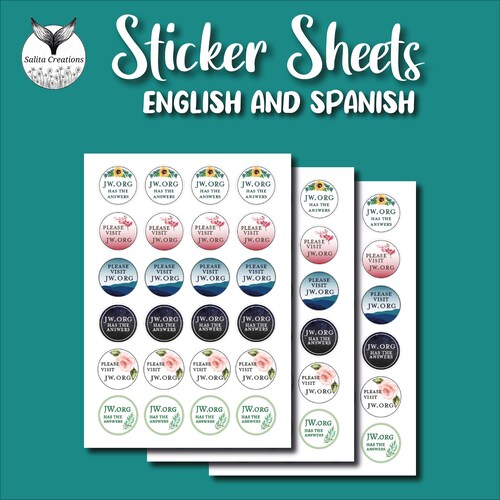 JW Stickers Website 3 Sheets Please Visit Jw.org Answers - Etsy