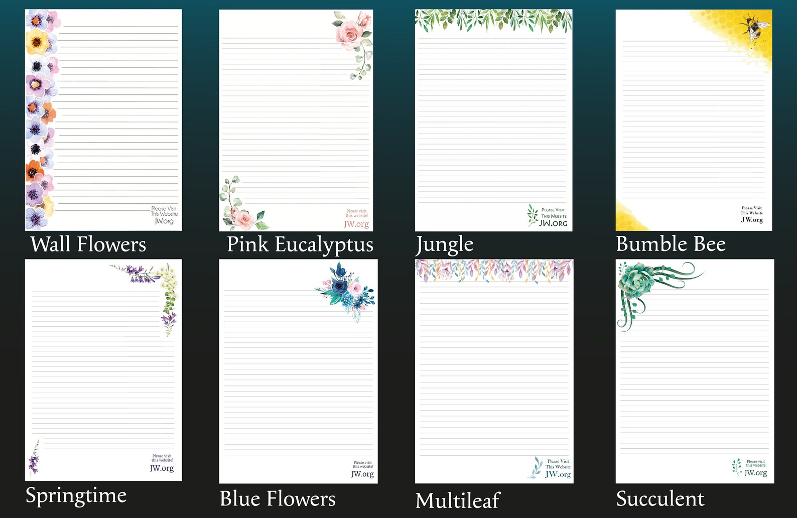 A4 JW Letter Writing Gift Set. - Etsy