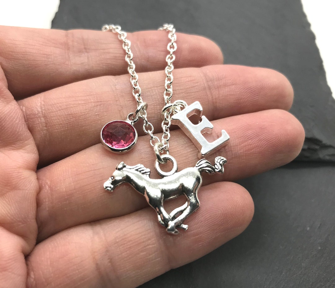 Running Horse Necklace, Pony lover, equestrian gifts, cowgirl jewelry ...