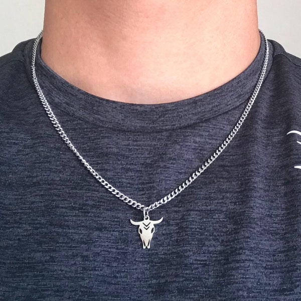 Ox Skull Chain - Etsy