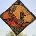 FOX GLASS SUNCATCHER. 5 X 5. Stained Glas Fox. Fox Gift. Handmade in ...