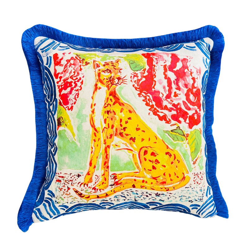 Leopard Throw Pillow - Etsy
