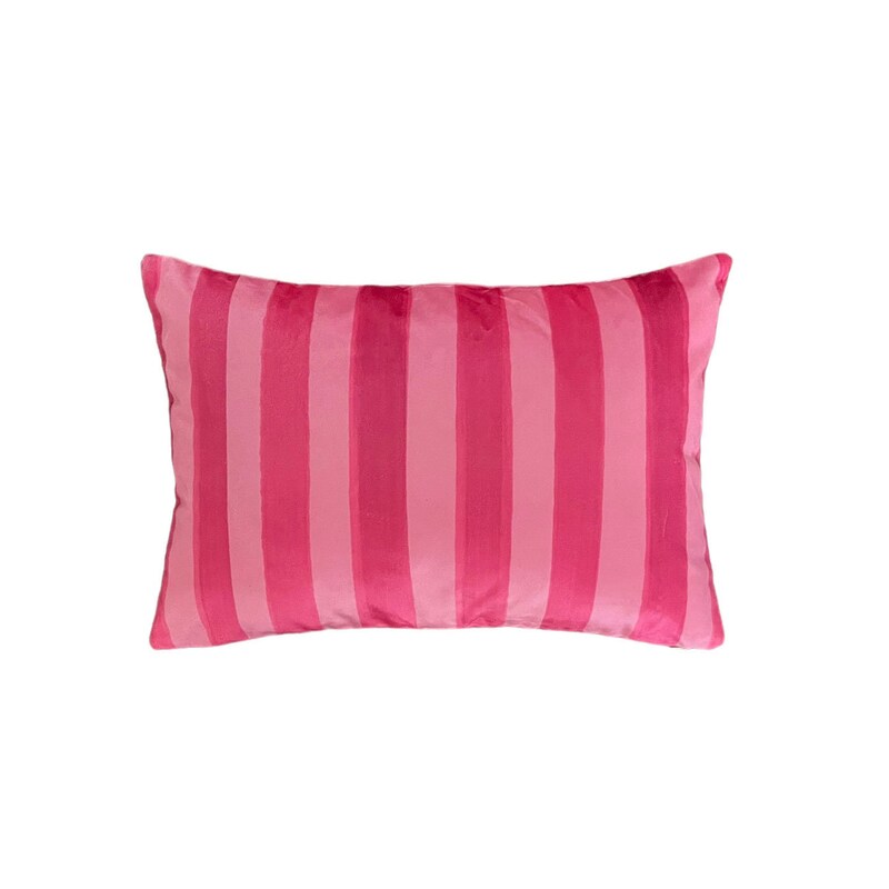 Pink Striped Pillow - Etsy