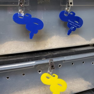 Snake Tags for Caging - Customizable and Stylish Reptile Enclosure ...