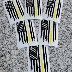 911 Dispatch Distressed Flag Vinyl Decal Sticker -dispatch Sticker ...