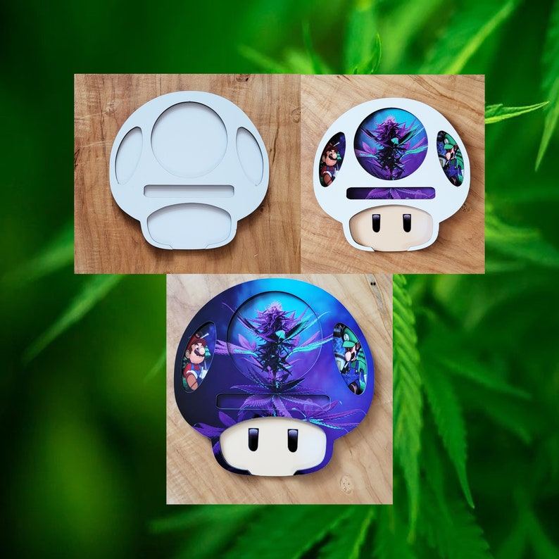 Sublimation Rolling Tray Mushroom Rolling Tray Weed Tray - Etsy