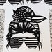 Corrections Sticker - Messy Bun Vinyl Decal for Proud Correctional ...