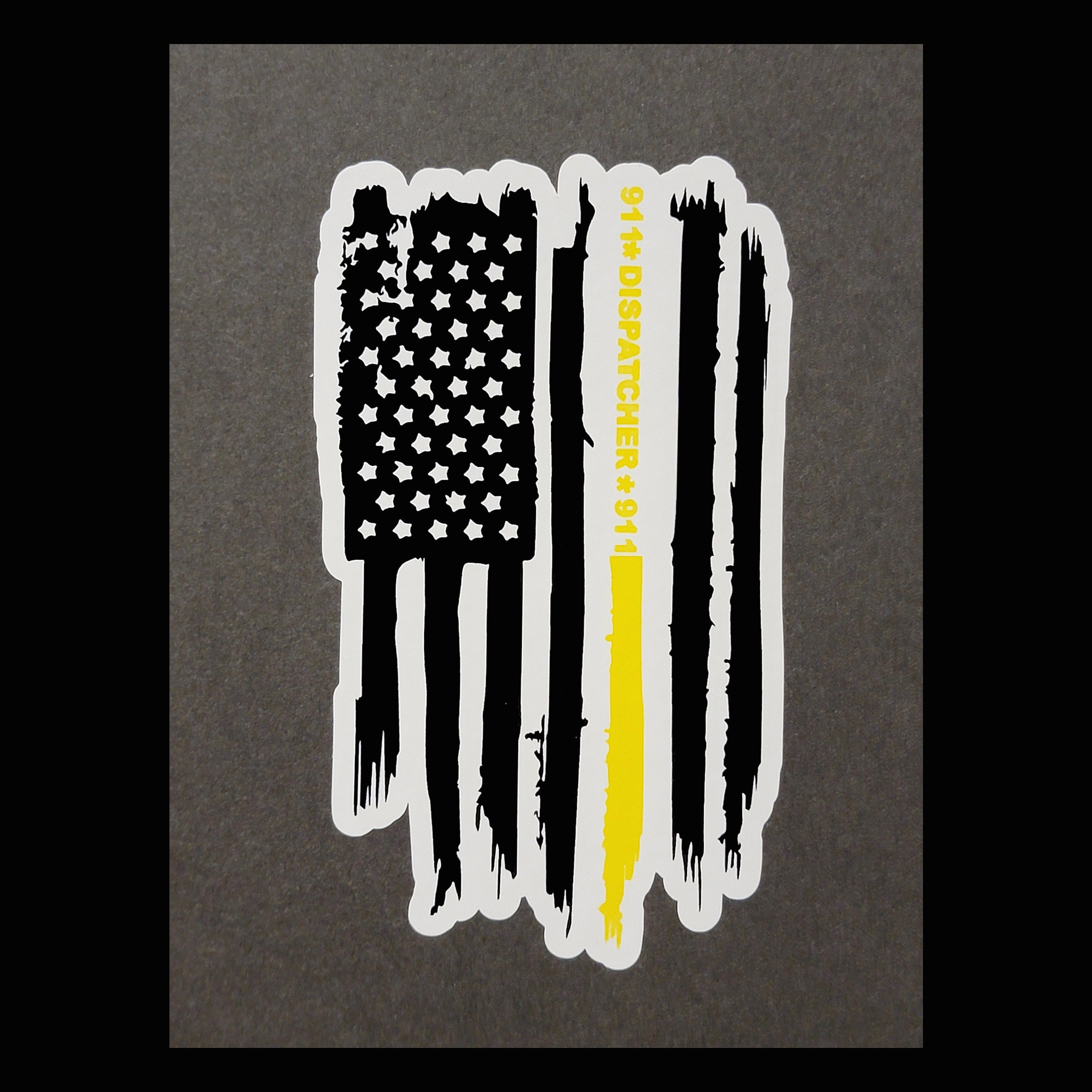 911 Dispatch Distressed Flag Vinyl Decal Sticker dispatch - Etsy