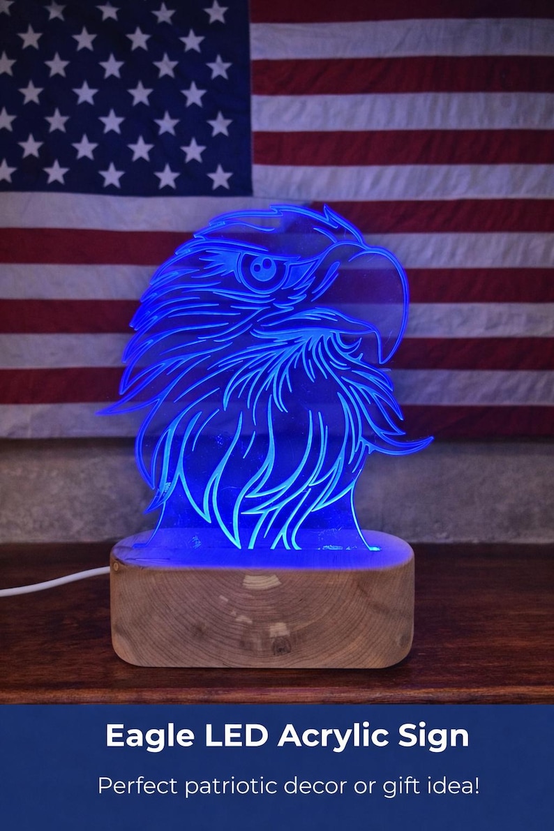 Hardwood RGB LED Light Base, Remote Controlled Display Stand - Etsy