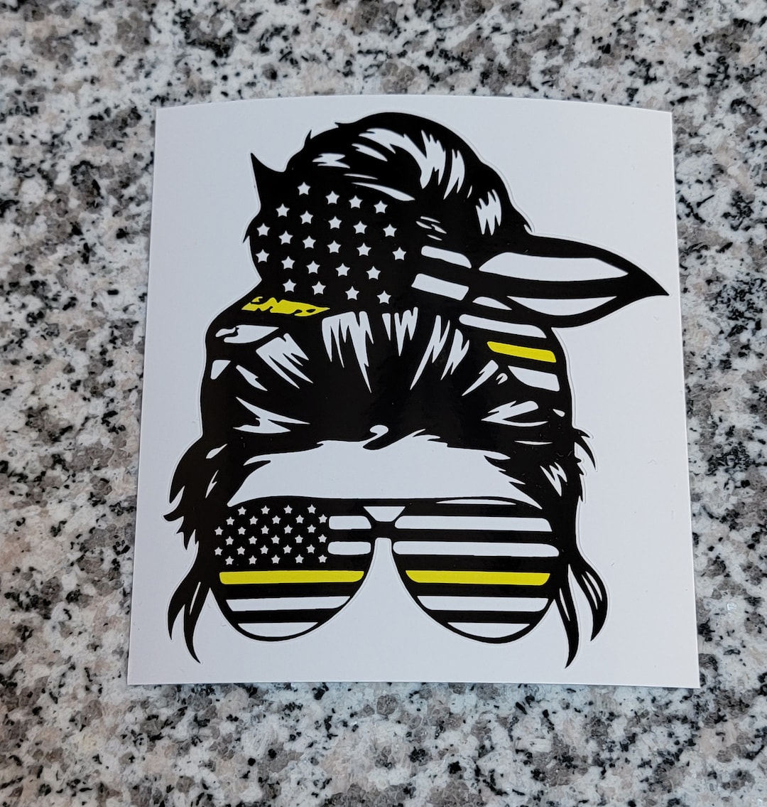 911 Dispatch Vinyl Decal Sticker - Messy Bun Stickers - Dispatch ...