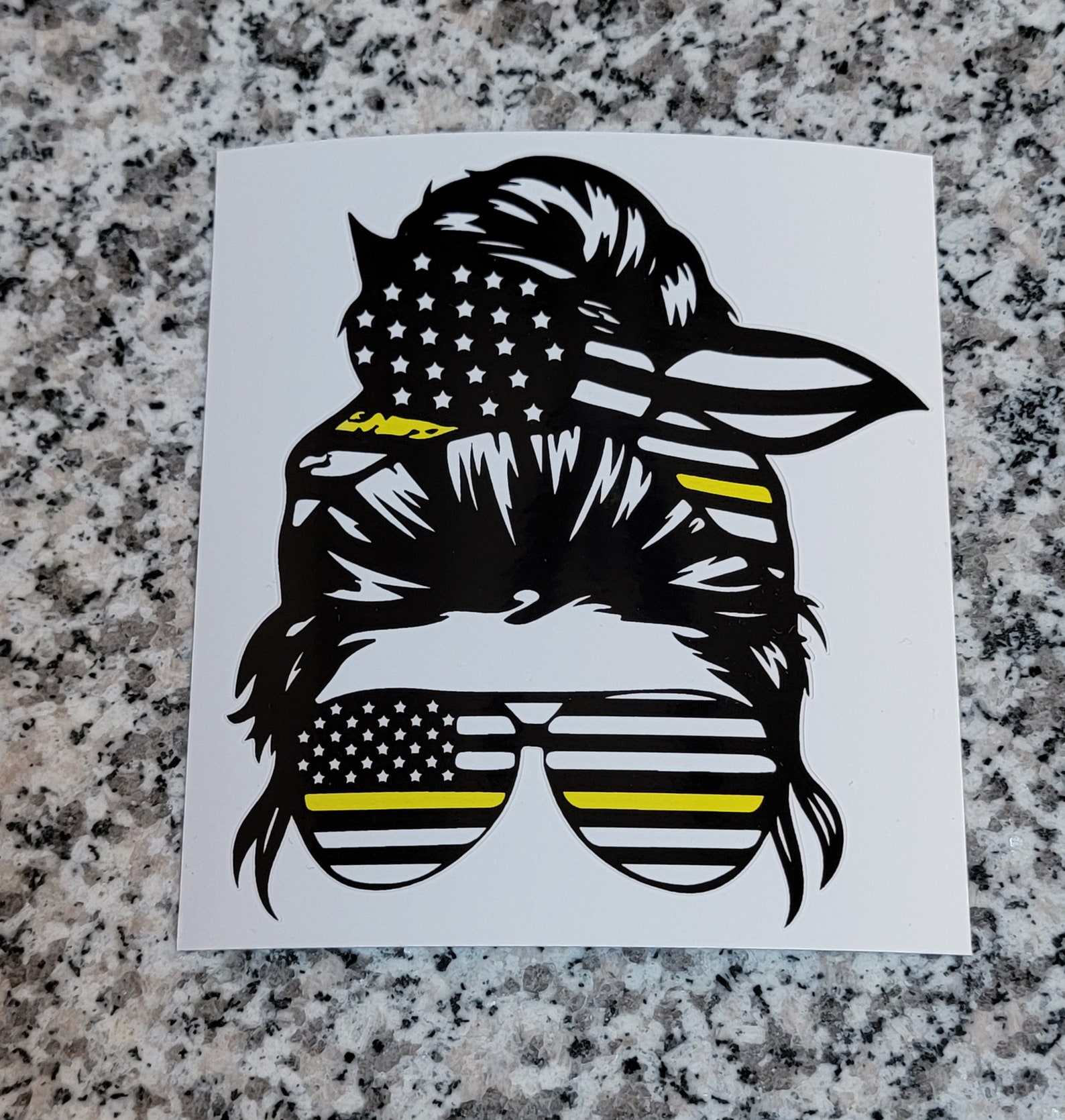 911 Dispatch Vinyl Decal Sticker Messy Bun Stickers - Etsy