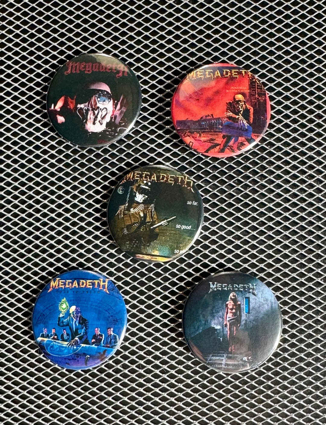 The Big 4 Thrash Metal Mega Pack the First 5 1.5 Pin Back Button Sets. 21 Buttons in All. - Etsy