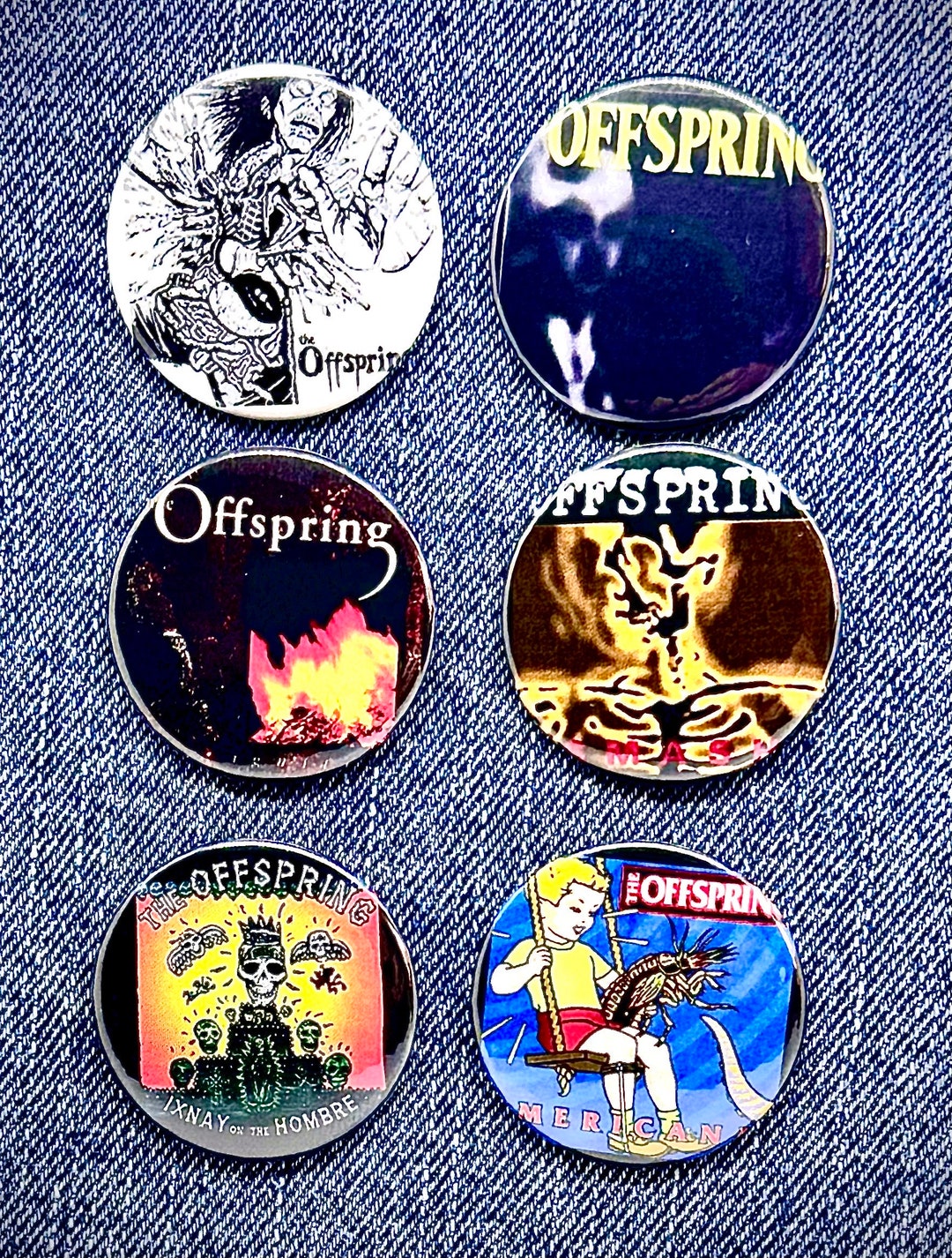 The Offspring the First 5 - 1.5” Pin Back Button Set W/ Bonus Button - Etsy