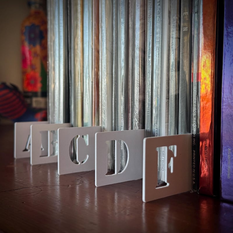 Alphabet Book Shelf Divider - Etsy