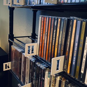 CD/DVD Lettered Dividers for Music or Movie Collection - Etsy