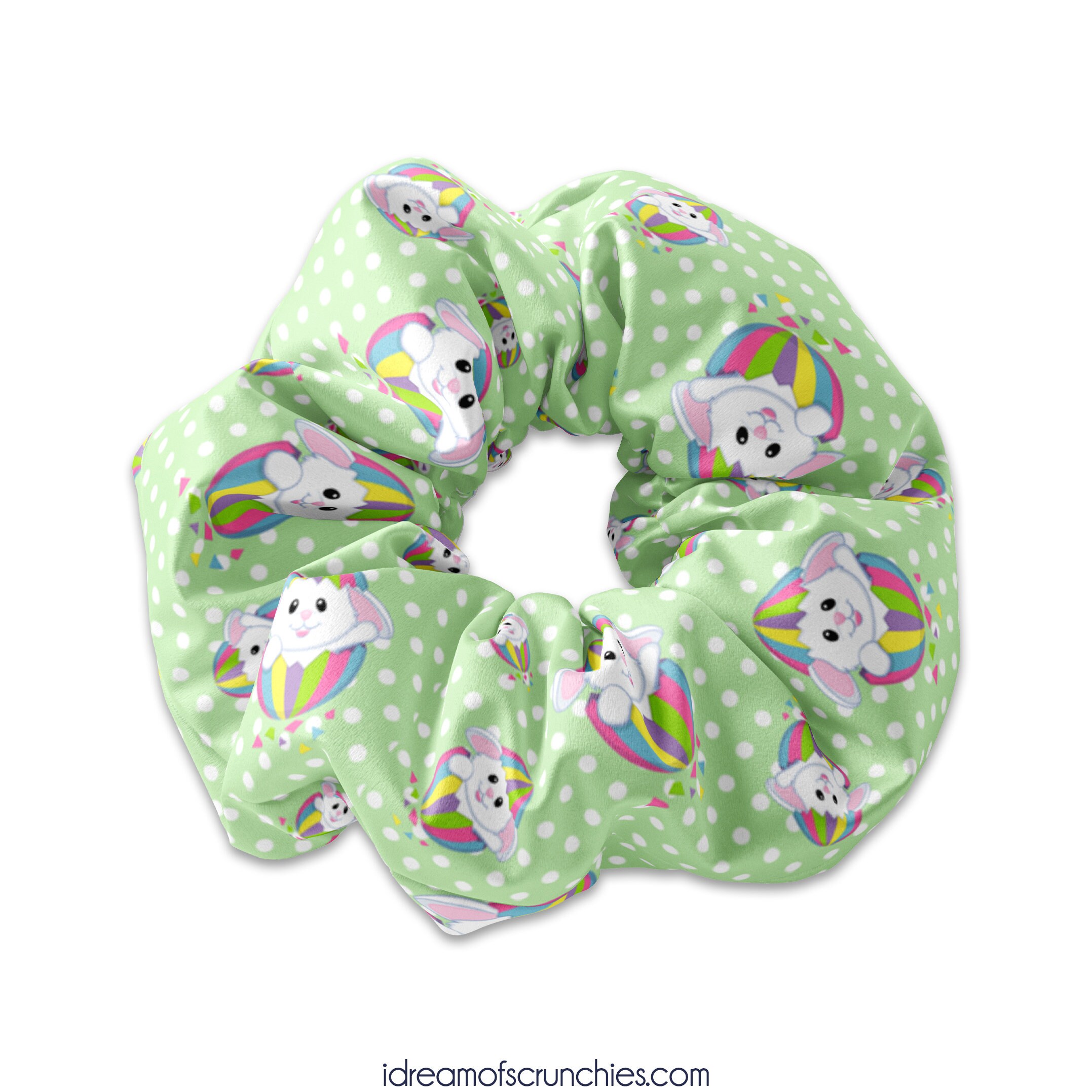 Easter Bunny Scrunchie Hair Tie, Easter Colorful Candy Scrunchy Hair ...