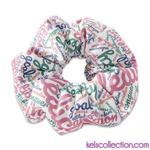 Motivational Dream Board Inspired Scrunchie, Motivational Words ...