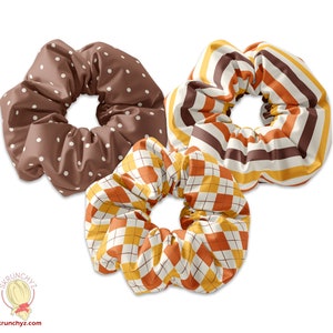 Fall Themed Scrunchie Set, Autumn Scrunchies, Matching Fall Season ...