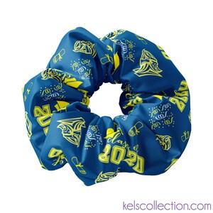 Personalized School Graduation Scrunchies With School Logo, Grad Year ...