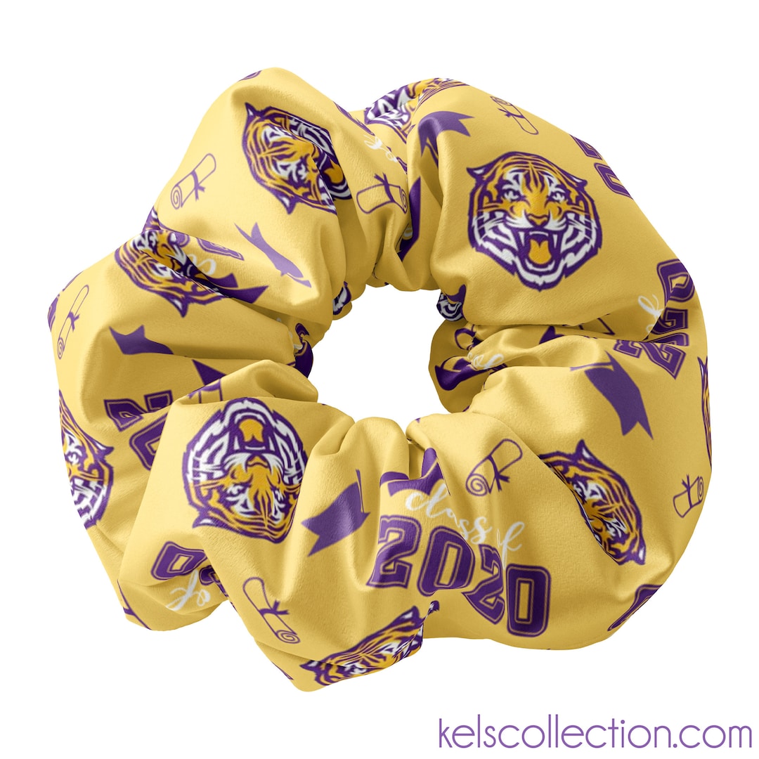 Personalized School Graduation Scrunchies With School Logo, Grad Year ...