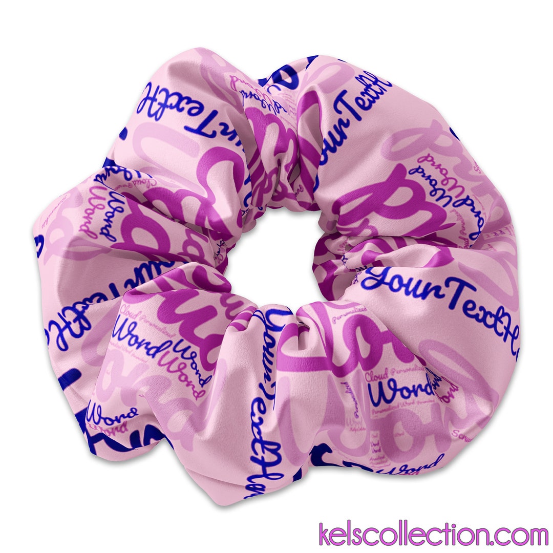 Personalized Dream Board Inspired Word Cloud Scrunchie, Word Cloud ...